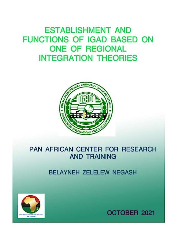 Inter Governmental Authority on Development (IGAD): Establishment And ... Inter Governmental Authority on Development (IGAD): Establishment And ...